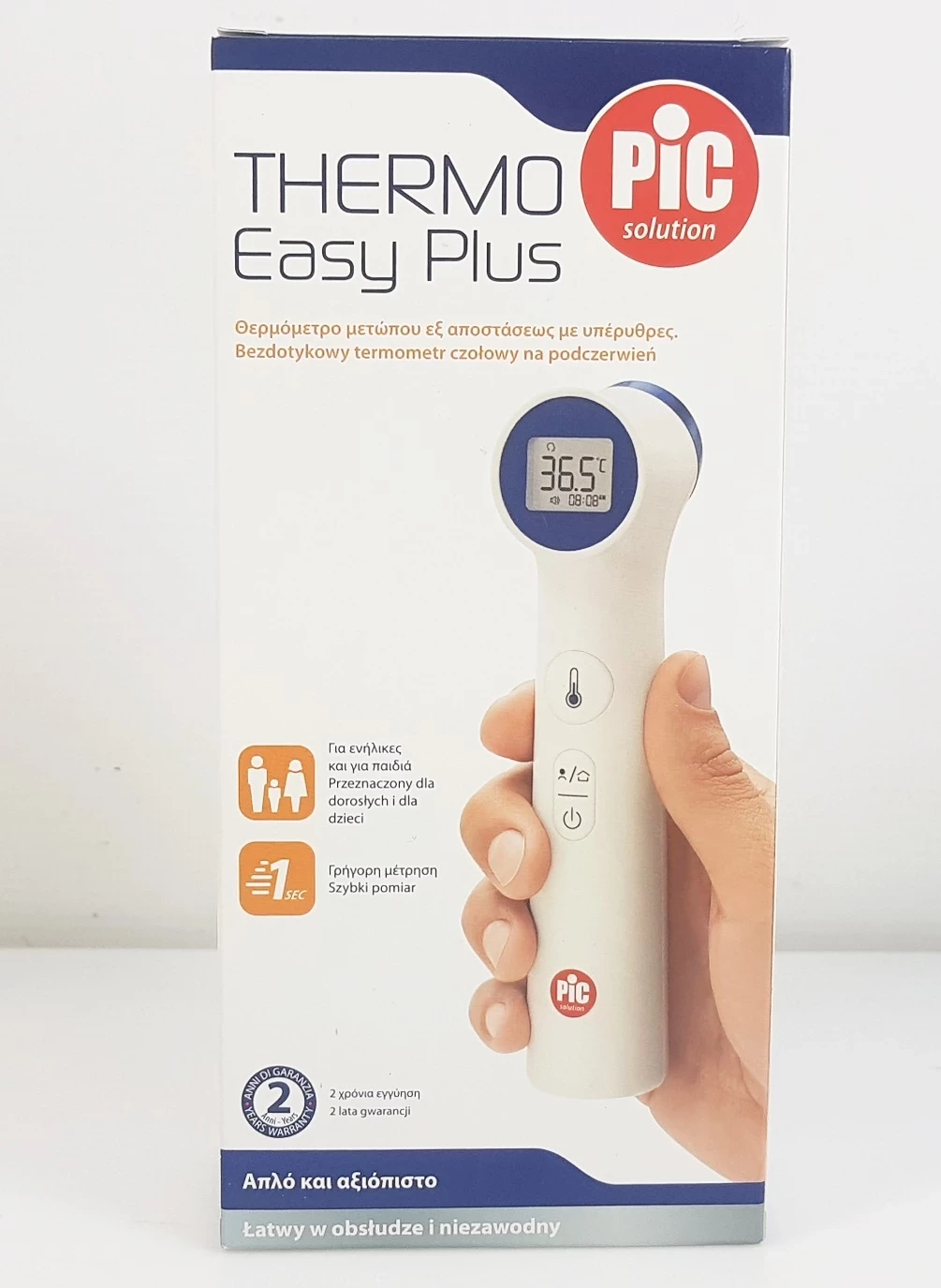 THERMO EASY PLUS BEZDOTYKOWY TERMOMETR CZOŁOWY NA PODCZERWIEŃ | Loombard.pl