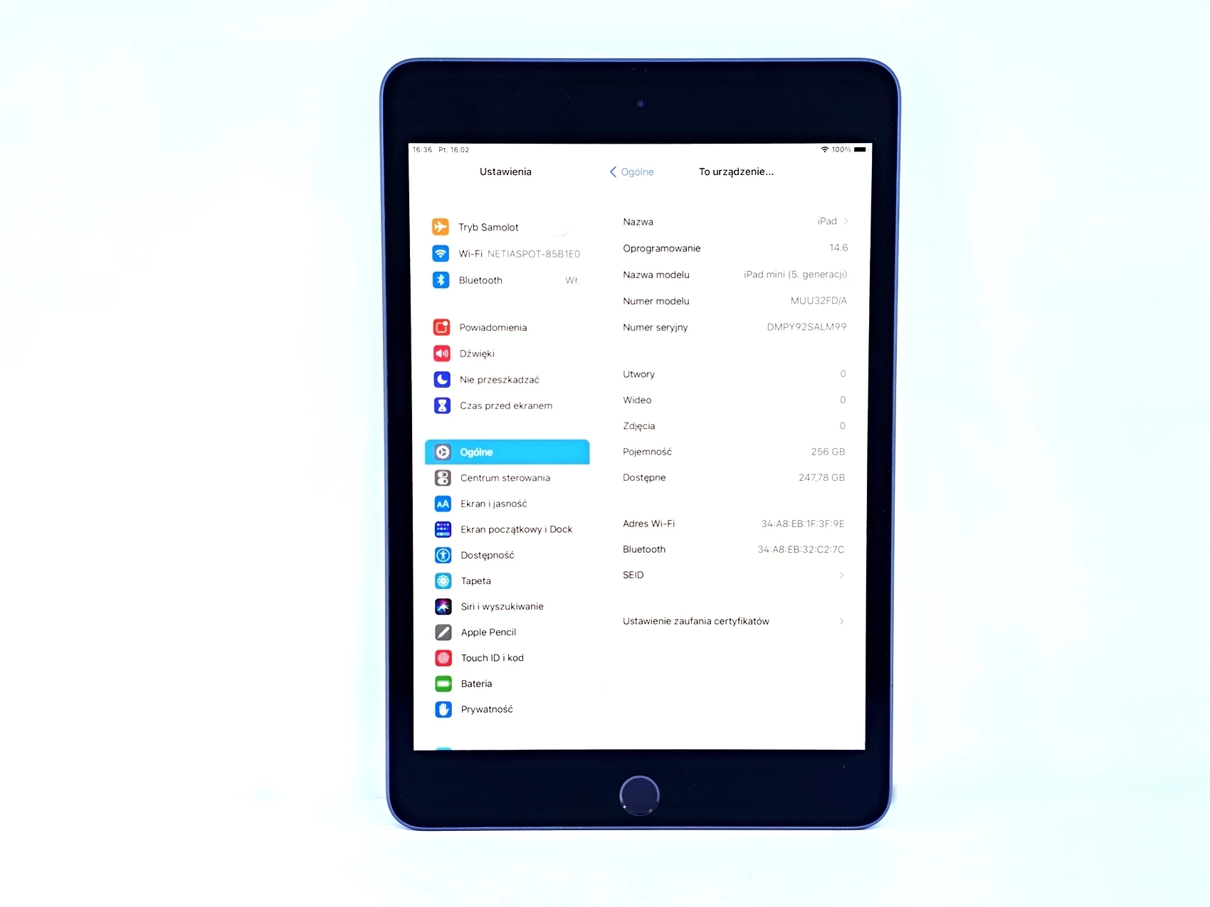 TABLET APPLE IPAD MINI 5 GEN 256GB (A2133) | Urządzenia | Loombard.pl