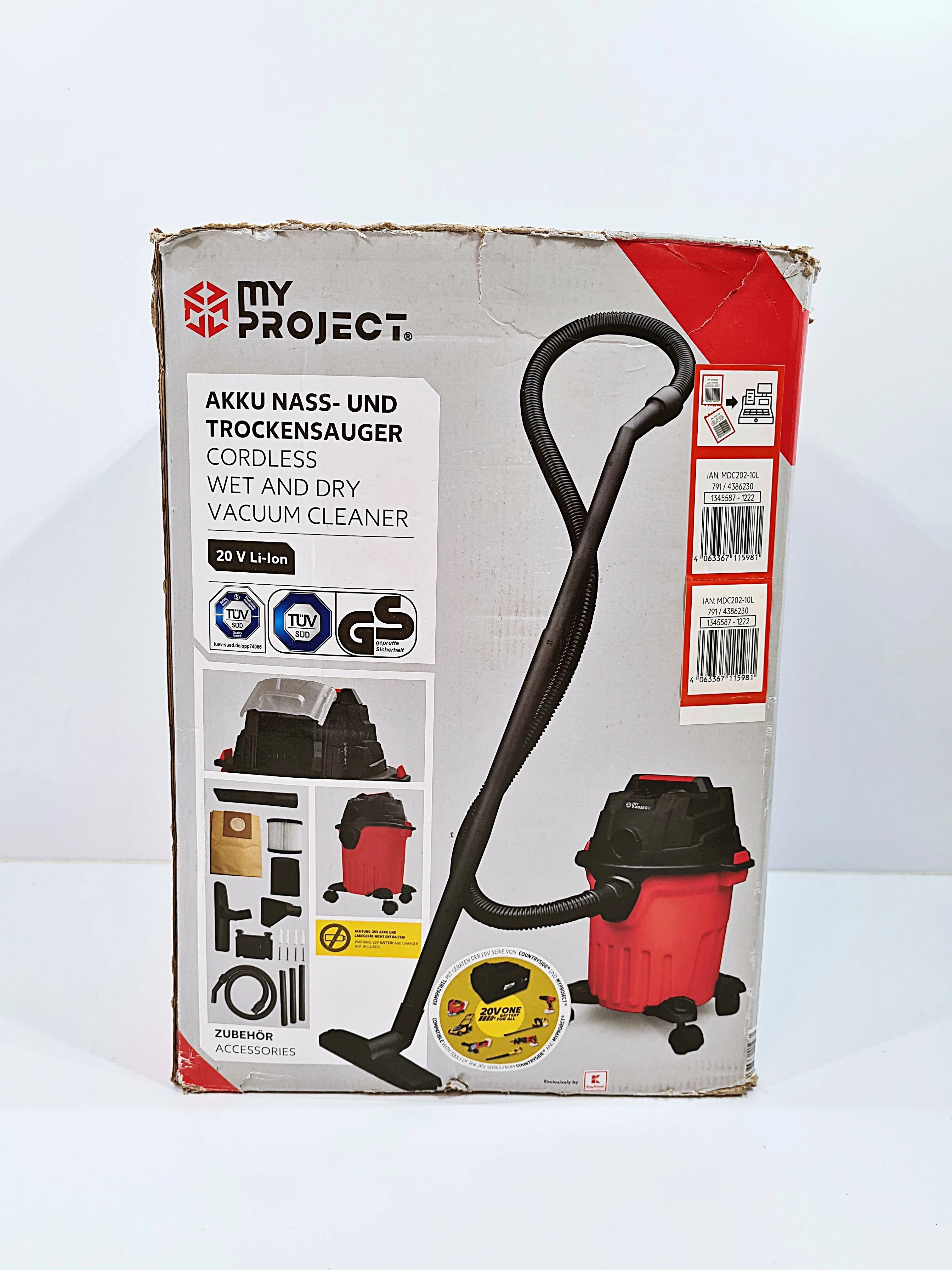 ODKURZACZ MYPROJECT AKUMULATOROWY 1300 W NA MOKRO I SUCHO | Odkurzacze ...