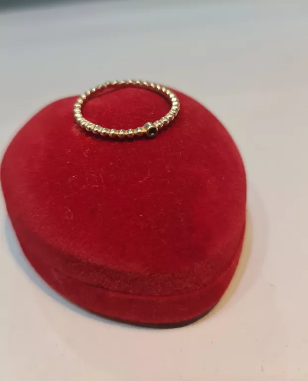 WYRÓB JUBILERSKI UŻYWANY PIERŚCIONEK KORALIKI 1,78G/585 | Pierścionki, obrączki | Loombard.pl