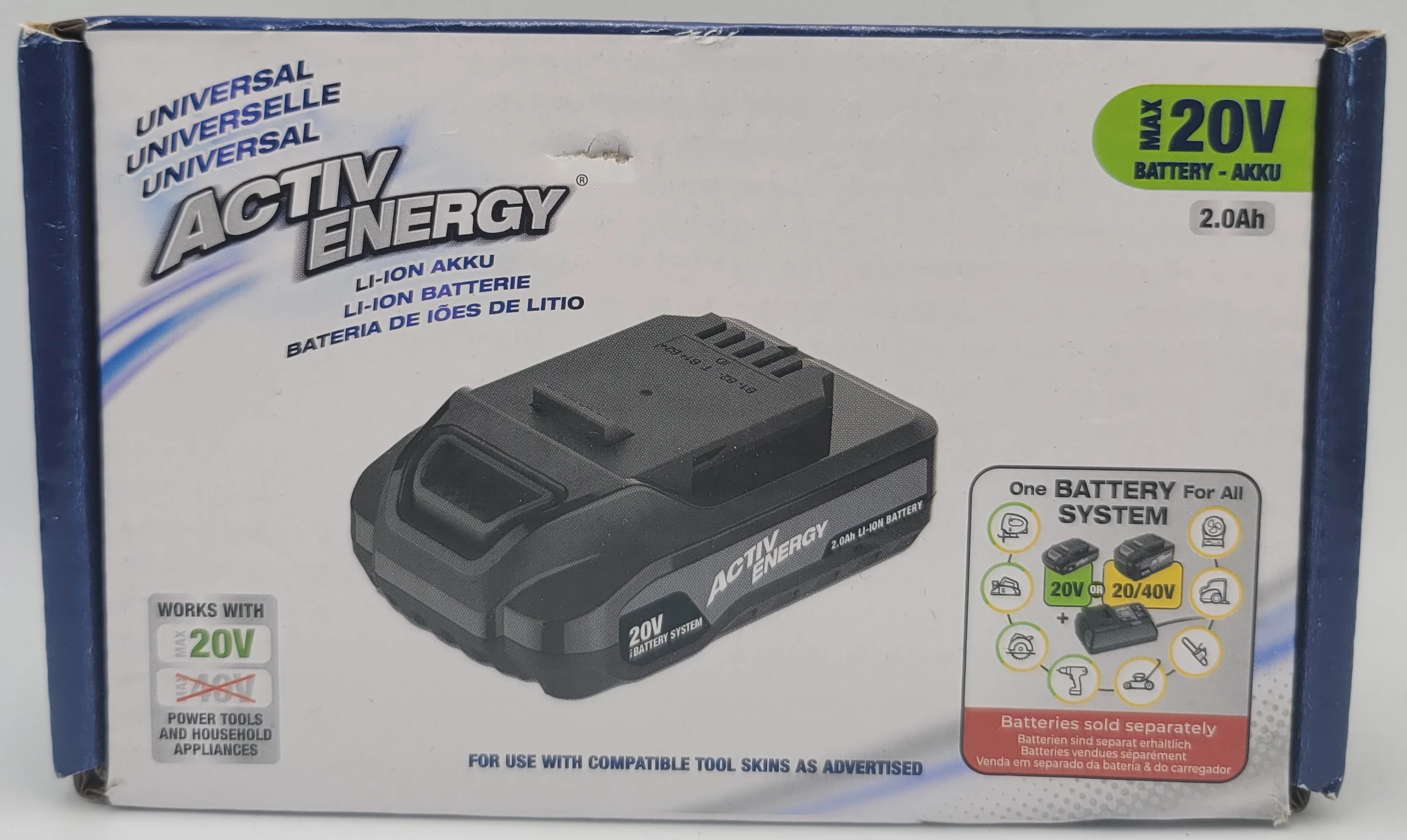 AKUMULATOR LI-ION ACTIV ENERGY 20 V 2 AH | Akumulatory do ...