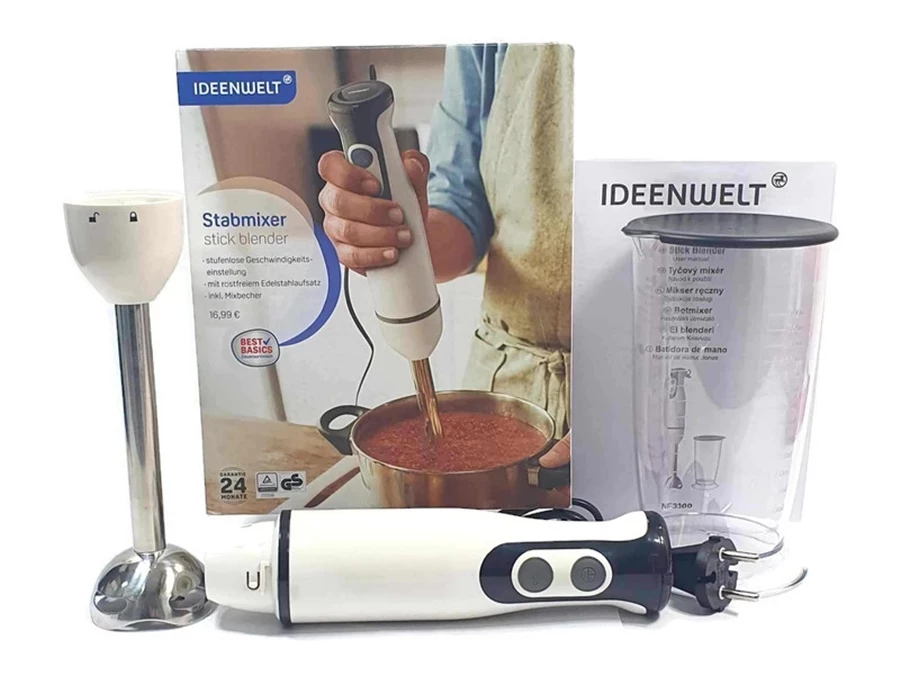 BLENDER RĘCZNY IDEENWELT STABMIXER 600 W BIAŁY GWARANCJA | Blendery ...