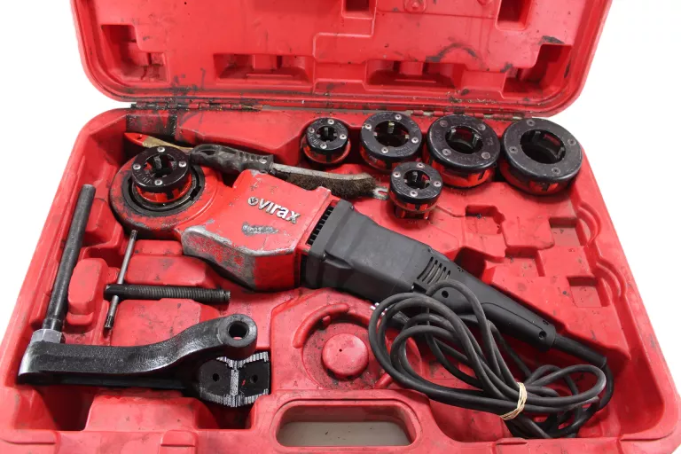 GWINTOWNICA ELEKTRYCZNA DO RUR VIRAX PHENIX 3 MOC 1100W 6 GŁOWIC ...