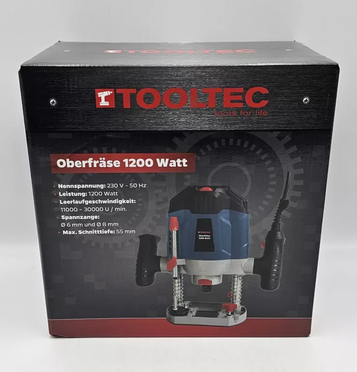 FREZARKA GÓRNOWRZECIONOWA TOOLTEC 1200W KOMPLET | Frezarki | Loombard.pl