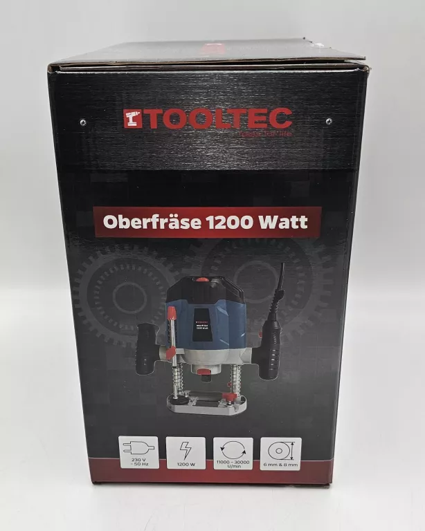 FREZARKA GÓRNOWRZECIONOWA TOOLTEC 1200W KOMPLET | Frezarki | Loombard.pl