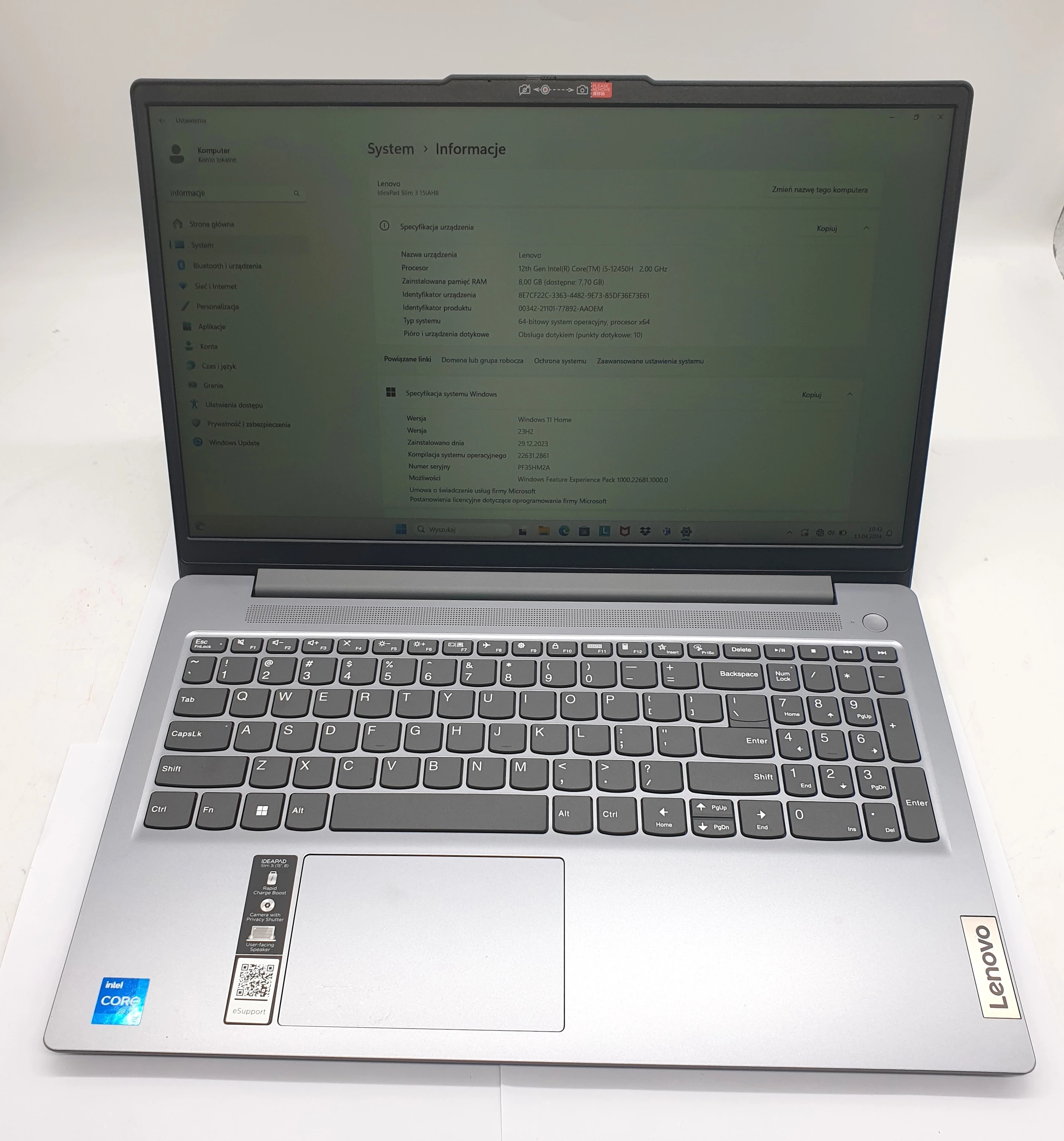 Laptop Lenovo Ideapad Slim 3 15iah8 15 6 Intel Core I5 8 Gb 512 Gb