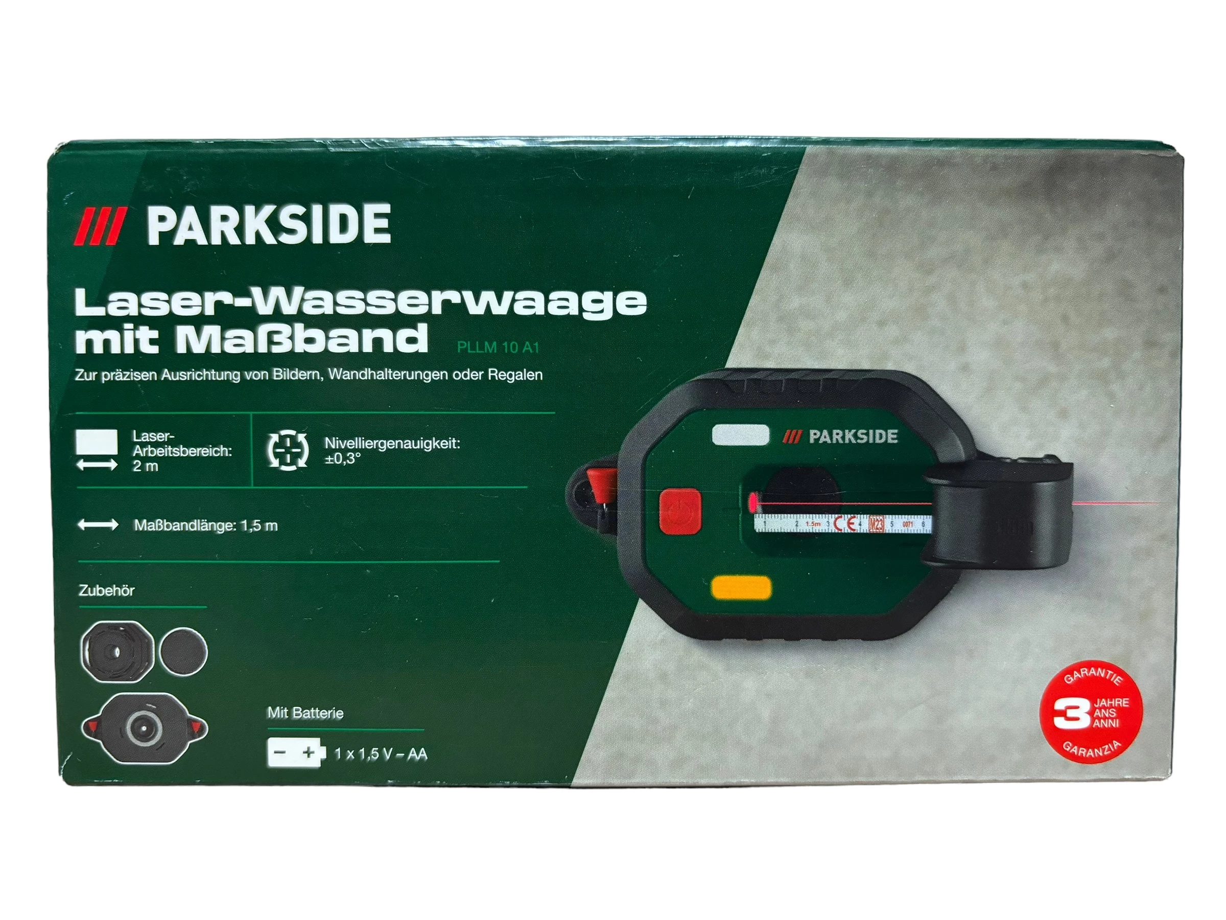 POZIOMICA LASEROWA PARKSIDE PLLM 10 A1 KOMPLET | Poziomice | Loombard.pl