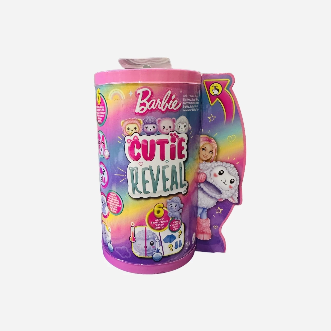 BARBIE CUTIE REVEAL LALKA CHELSEA RÓŻOWY MIŚ + ZWIERZĄTKO HKR19 ...