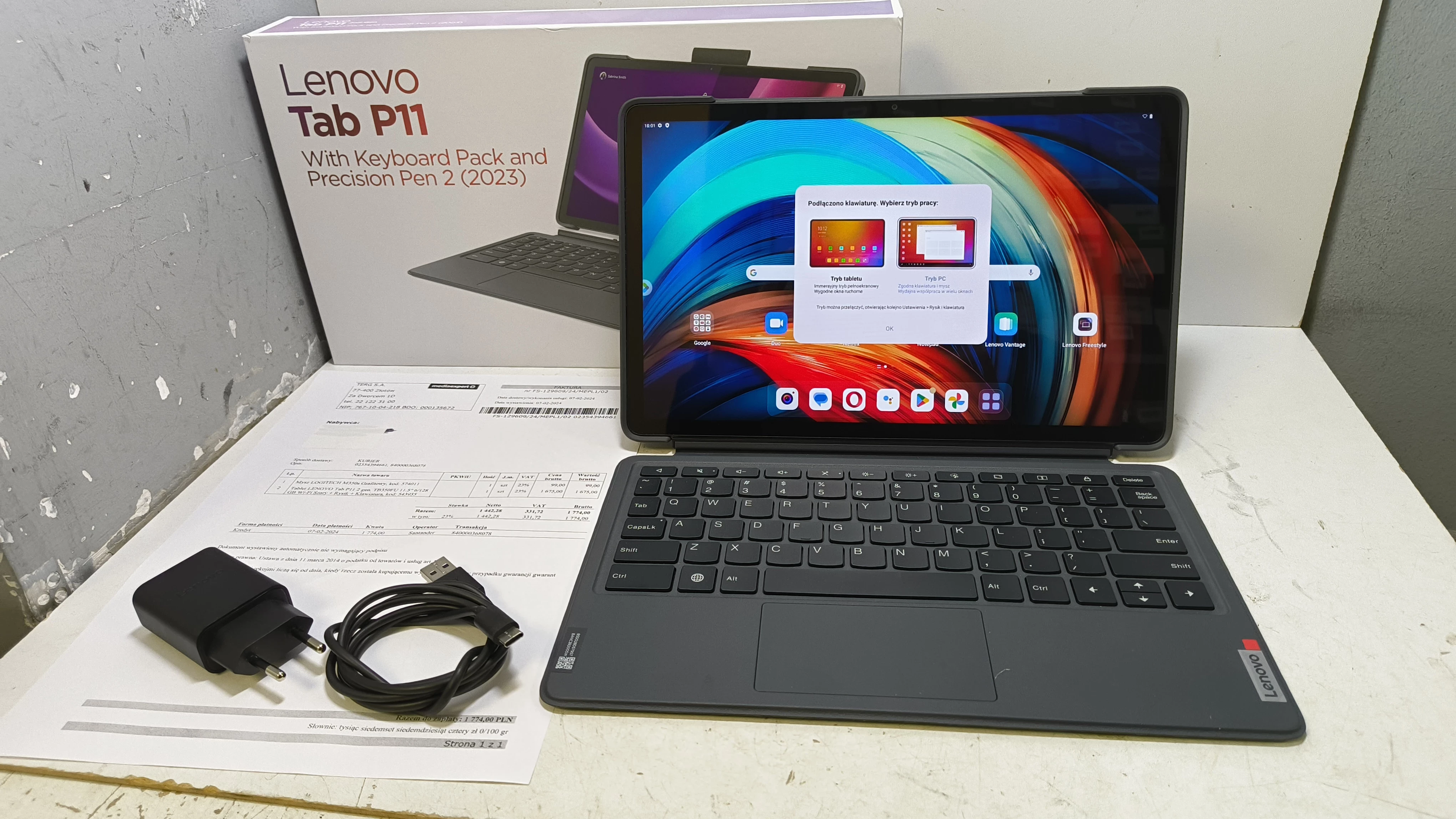 TABLET LENOVO TAB P11 6/128 +KLAWIATURA, RYSIK *GWARANCJA* | Urządzenia | Loombard.pl