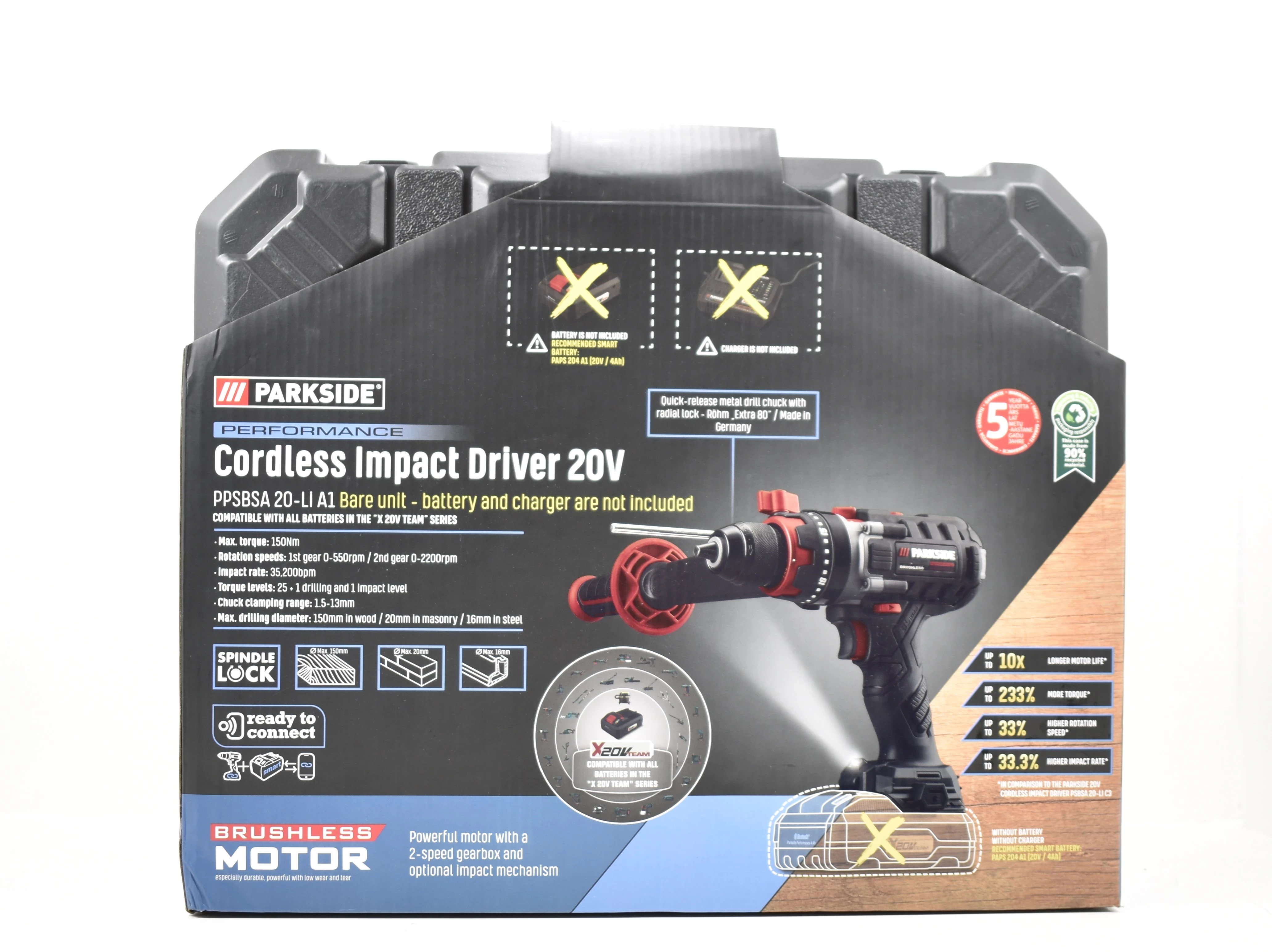 AKUMULATOROWA WIERTAKRO-WKRĘTARKA PARKSIDE PPSBSA 20-LI A1 | Wiertarki | Loombard.pl