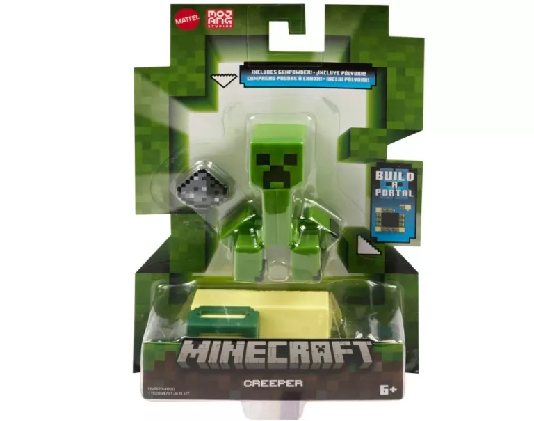 MINECRAFT CREEPER FIGURKA PODSTAWOWA HMB20 MATTEL | Figurki | Loombard.pl