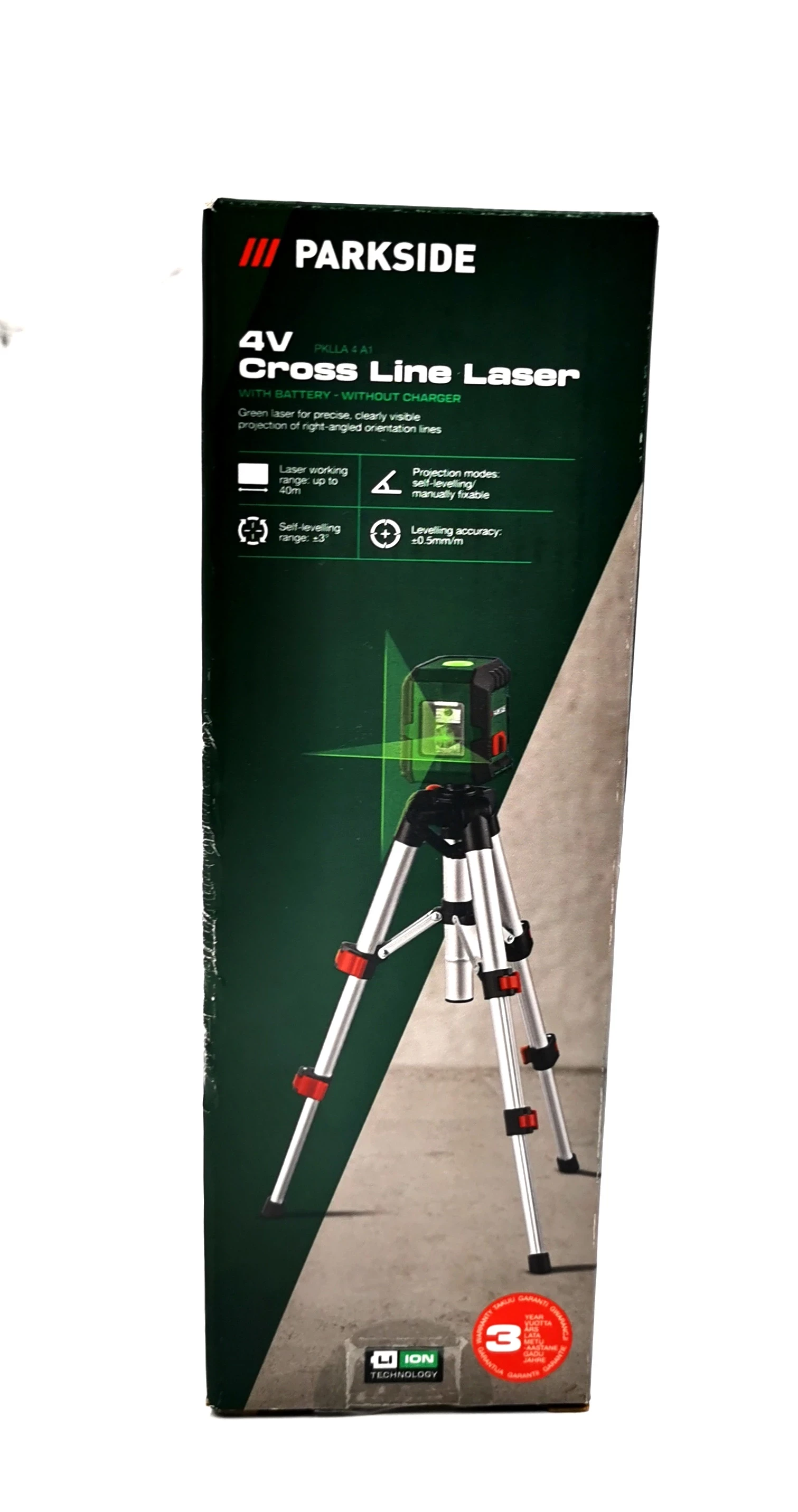 PARKSIDE LASER KRZYŻOWY PKLLA 4 A1 | Lasery krzyżowe | Loombard.pl