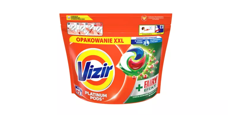 VIZIR PLATINUM PODS + FAIRY EFFECT KAPSUŁKI DO PRANIA, 42 PRAŃ | Loombard.pl