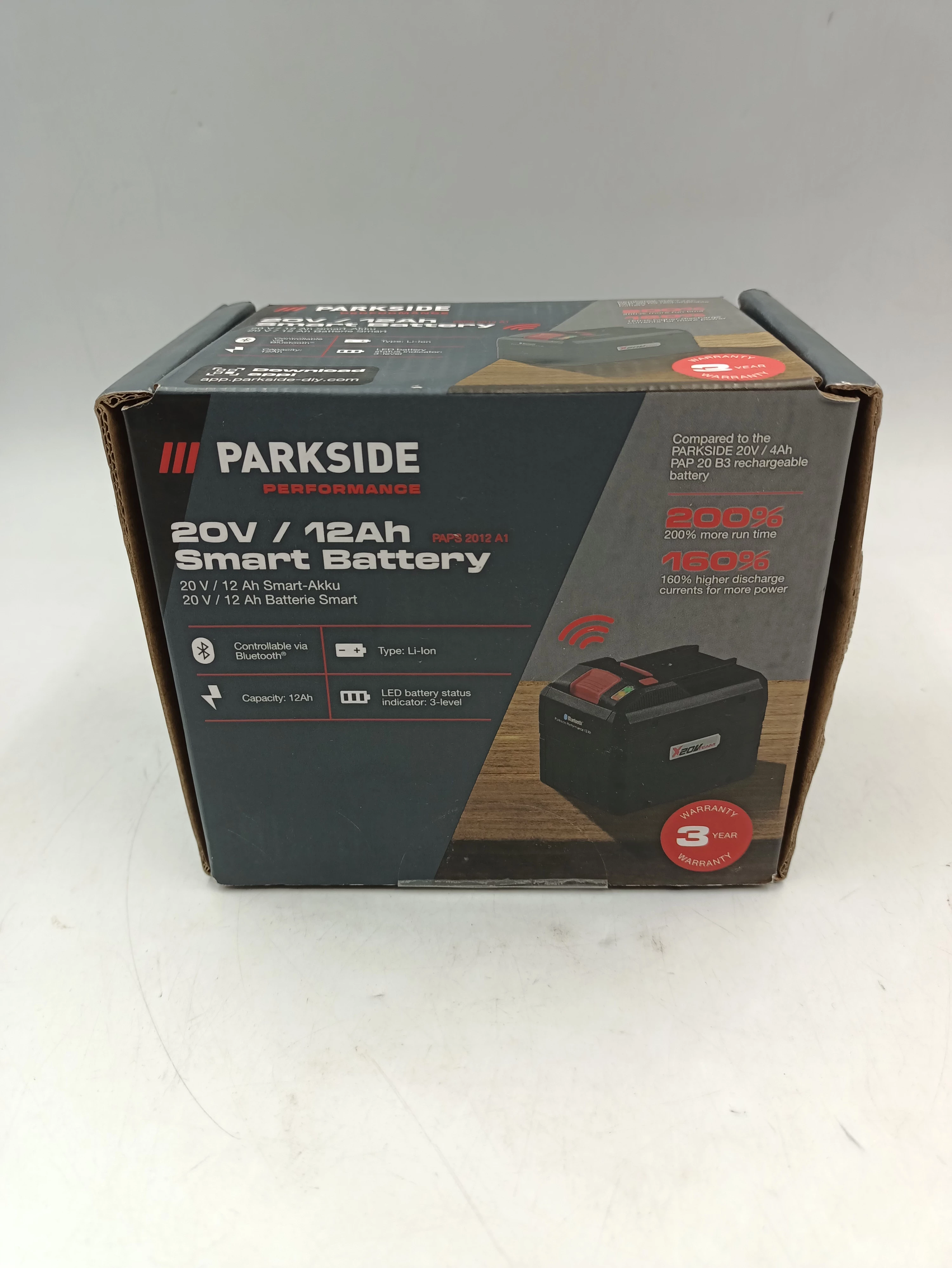 AKUMULATOR PARKSIDE PERFORMANCE SMART PAPS 20V 12AH | Akumulatory do ...