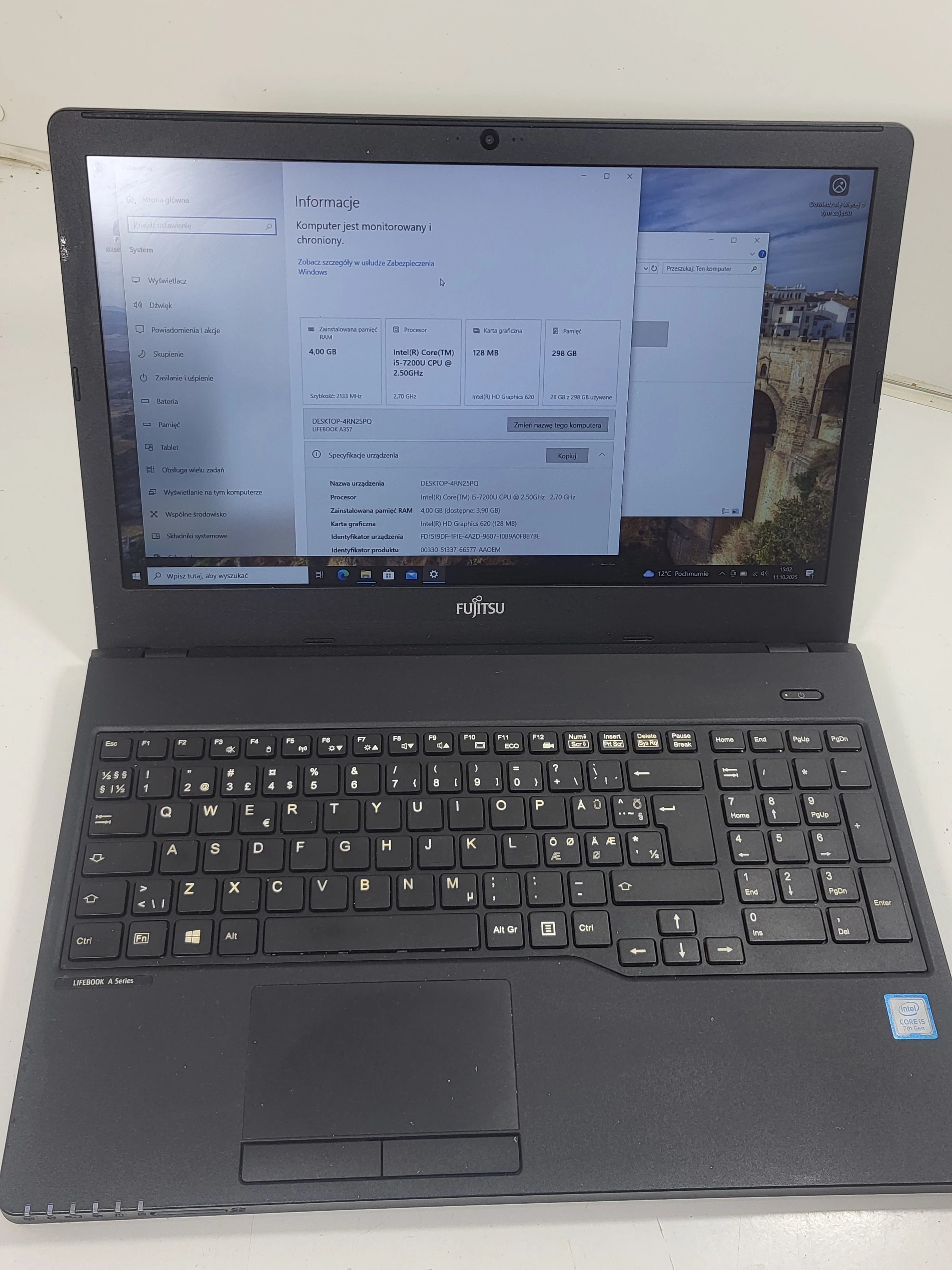 LAPTOP FUJITSU LIFEBOOK A357 | Laptopy | Loombard.pl