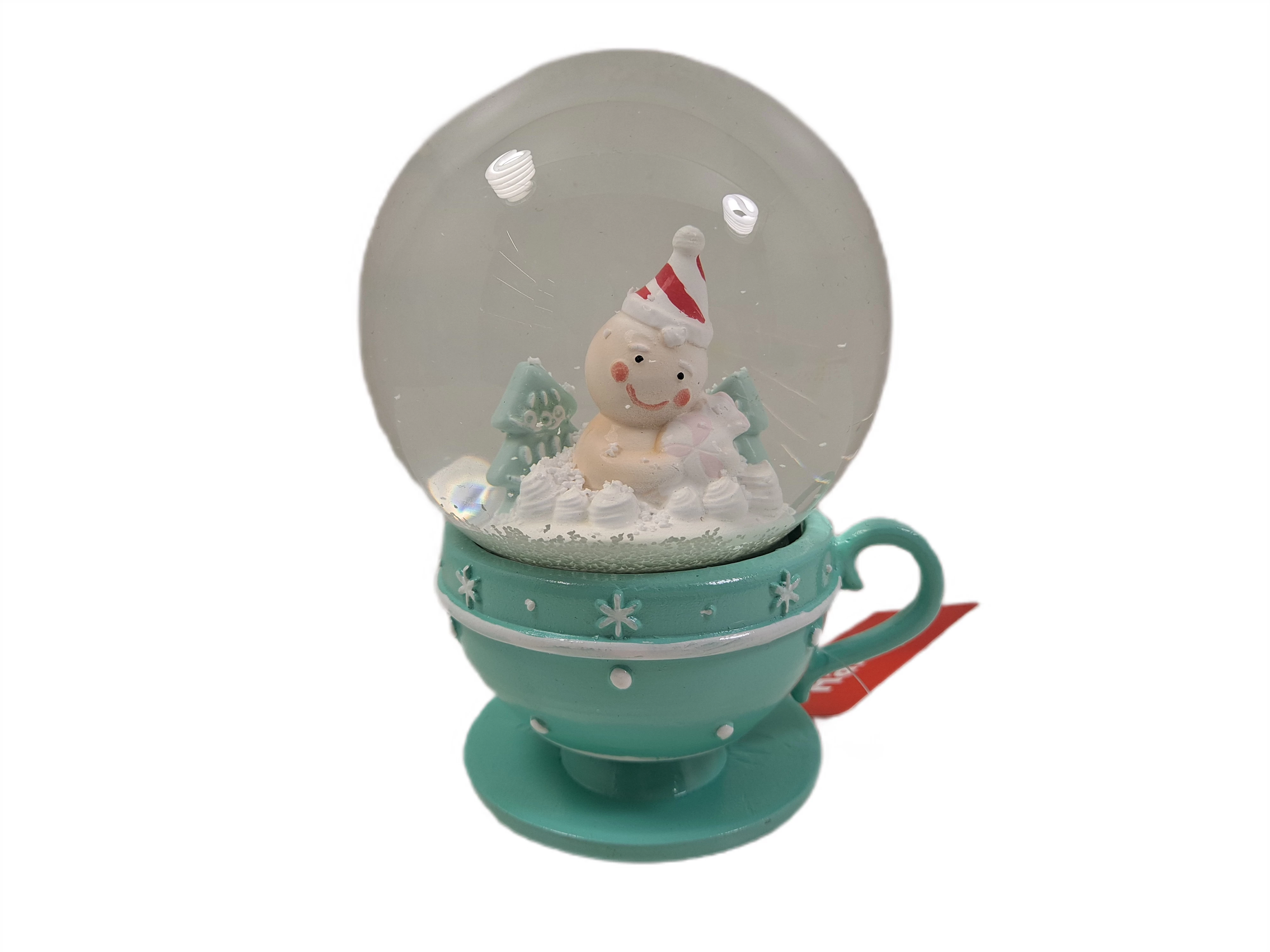 ŚWIĄTECZNA KULA Z EFEKTEM ŚNIEGU BAŁWANEK ODZOBA DEKORACJA ŚWIĘTA BOŻE ...