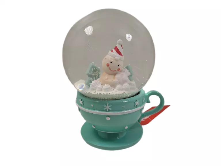 ŚWIĄTECZNA KULA Z EFEKTEM ŚNIEGU BAŁWANEK ODZOBA DEKORACJA ŚWIĘTA BOŻE ...