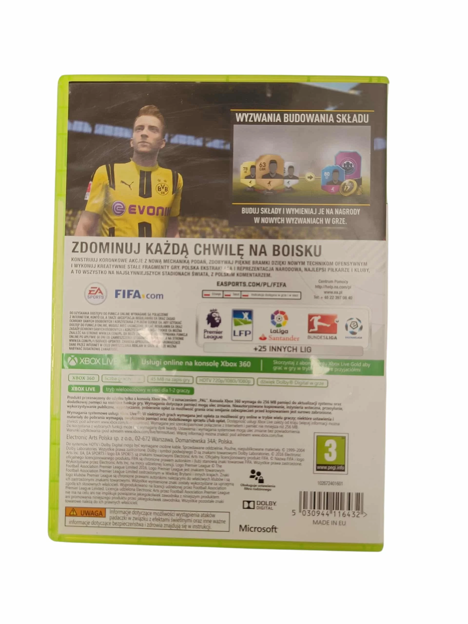 GRA NA XBOX 360 FIFA 17 POLSKA WERSJA | Gry na konsole | Loombard.pl