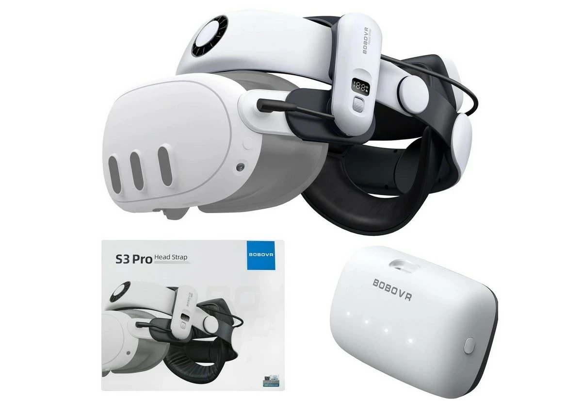 BOBOVR S3 PRO PASEK ODCIĄŻAJĄCY Z ZASILANIEM BATERIĄ OCULUS META QUEST ...