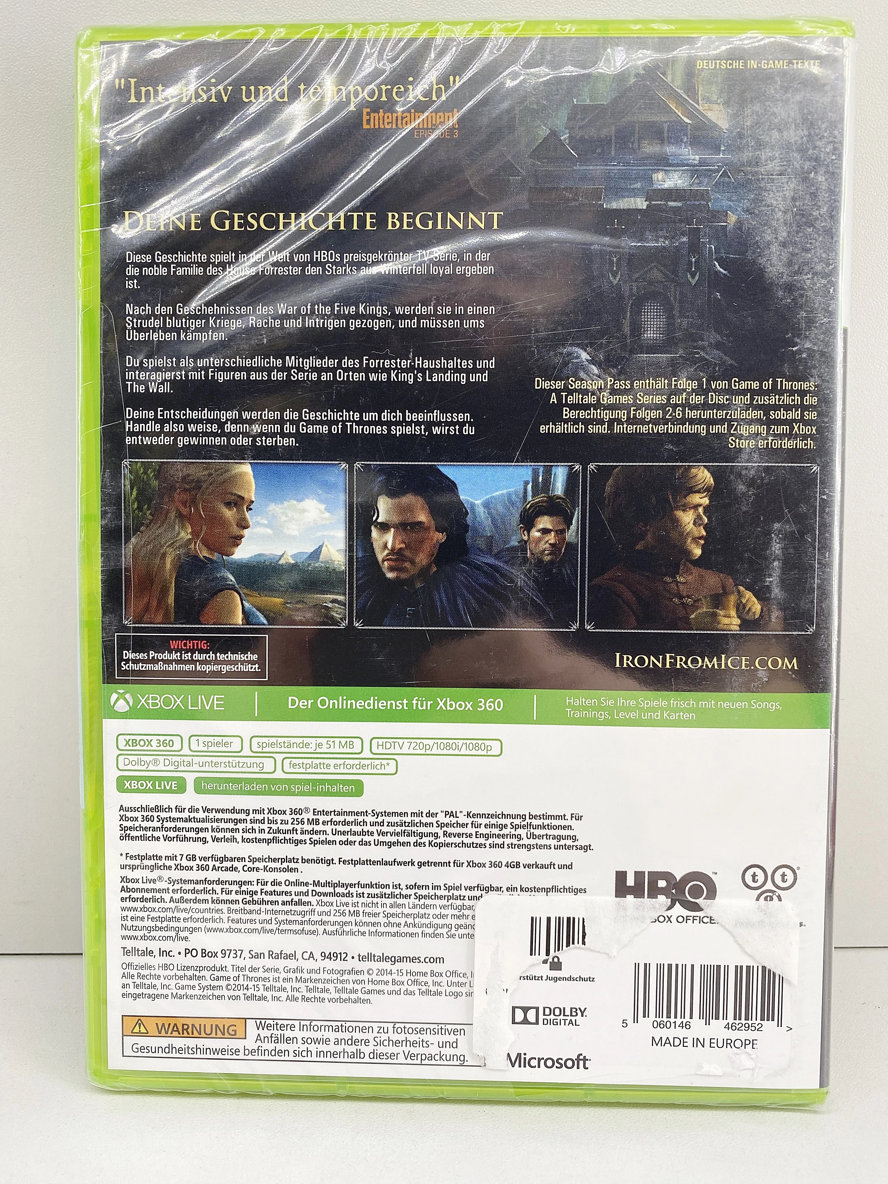 GAME OF THRONES A TELLTALE GAMES SERIES XBOX 360 PUDEŁKOWA | Gry na ...