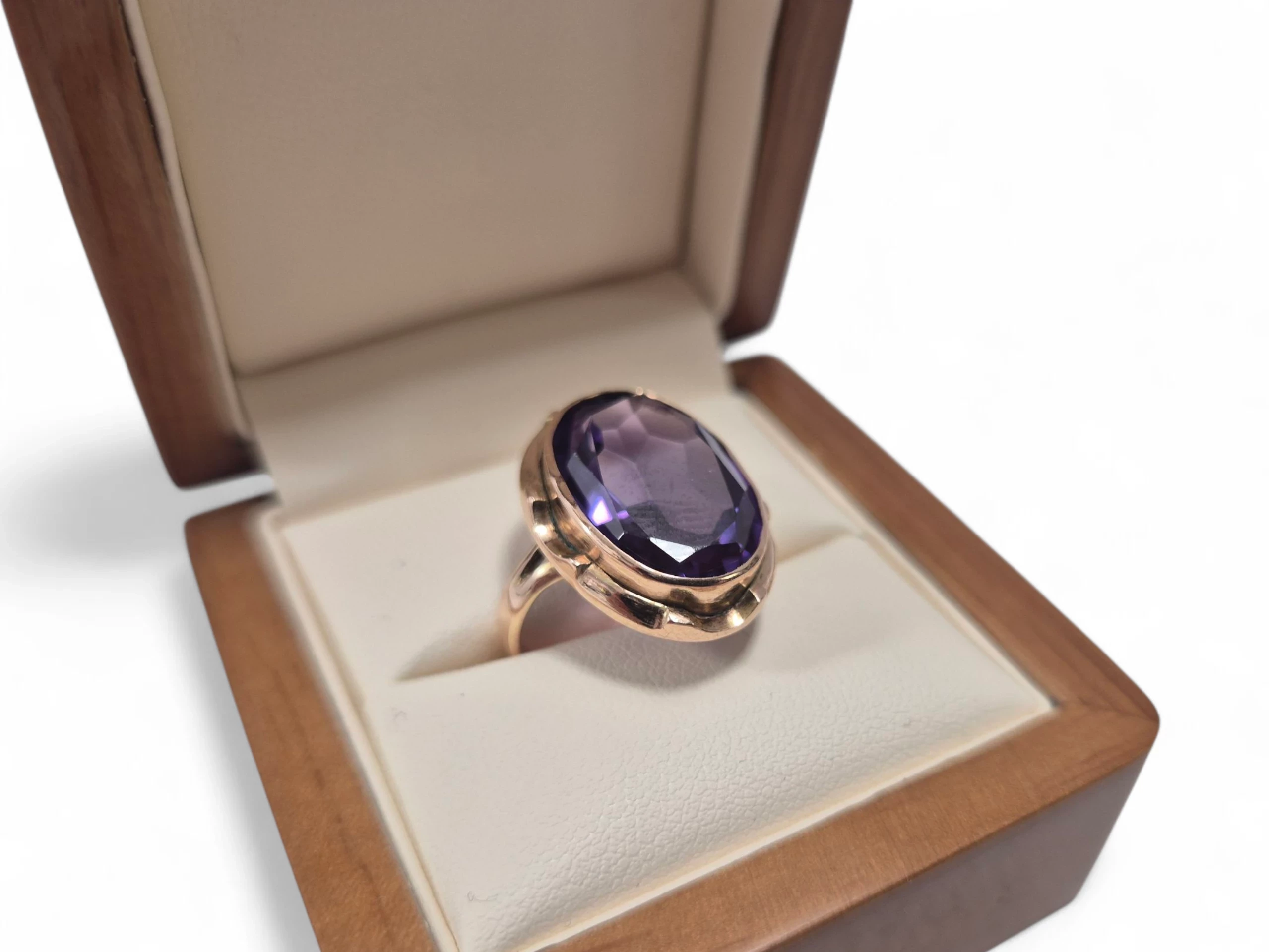 ZŁOTY PIERŚCIONEK Z KAMIENIEM 6.77G 585 | Pierścionki, obrączki | Loombard.pl