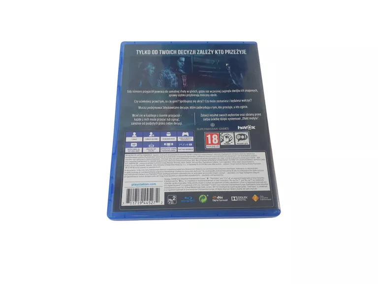 UNTIL DAWN PLAYSTATION 4 (PS4) PUDEŁKOWA | Gry na konsole | Loombard.pl