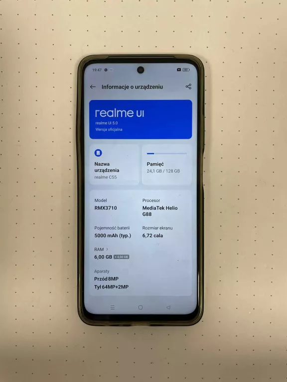 REALME C55 128 GB | Smartfony i telefony komórkowe | Loombard.pl