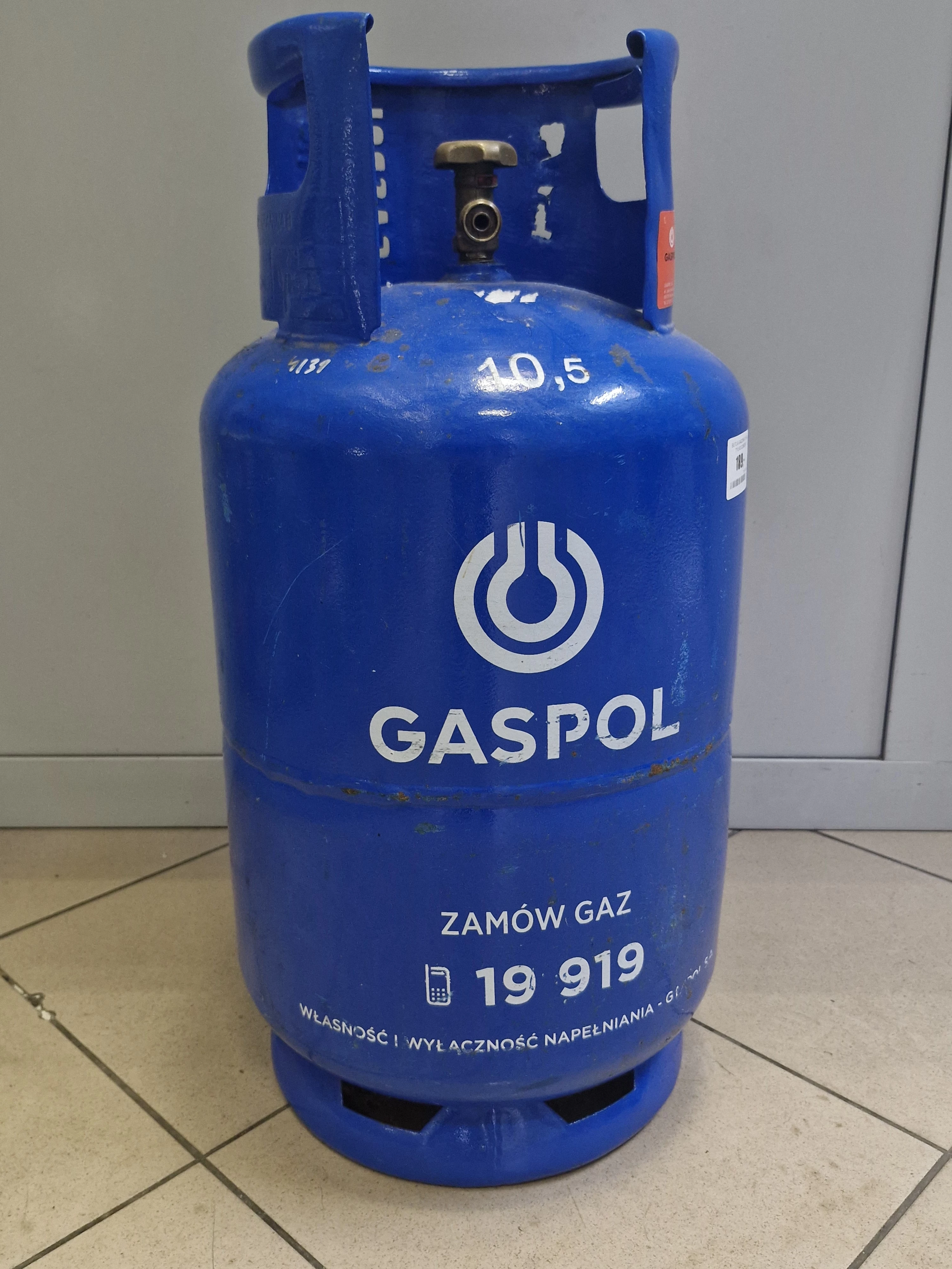 BUTLA GAZOWA 11KG Z KOŁNIERZEM NIEBIESKA | Butle gazowe | Loombard.pl