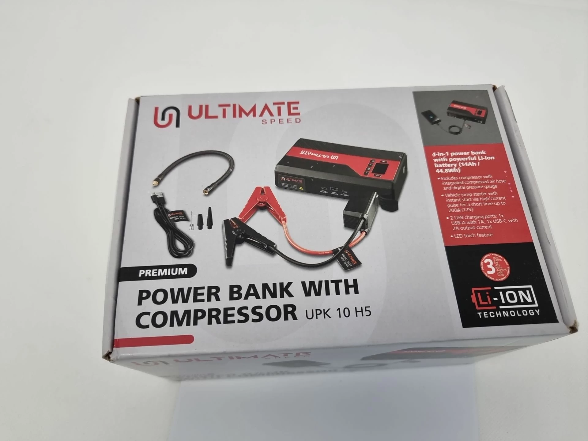 ULTIMATE SPEED POWERBANK Z KOMPRESOREM UPK 10 H5 | Urządzenia rozruchowe (boostery) | Loombard.pl