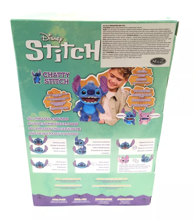 MASKOTKA WOW DISNEY STITCH CHATTY DIS-1025-01 | Interaktywne | Loombard.pl
