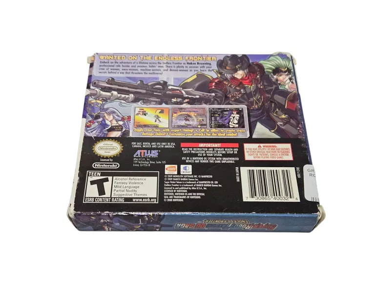 GRA NINTENDO DS SUPER ROBOT TAISEN OG SAGA ENDLESS FRONTIER + MUSIC CD ...
