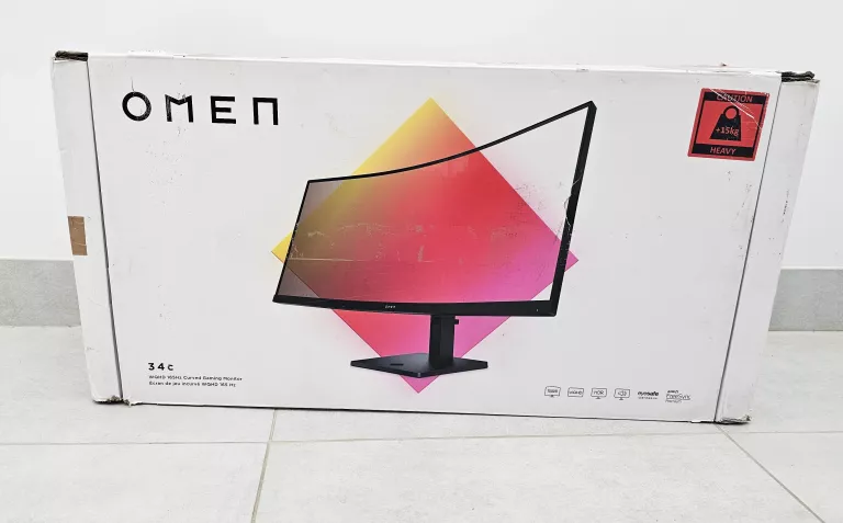 MONITOR HP OMEN 34C WQHD 165HZ / AKCESORIA / PUDEŁKO | Monitory ...