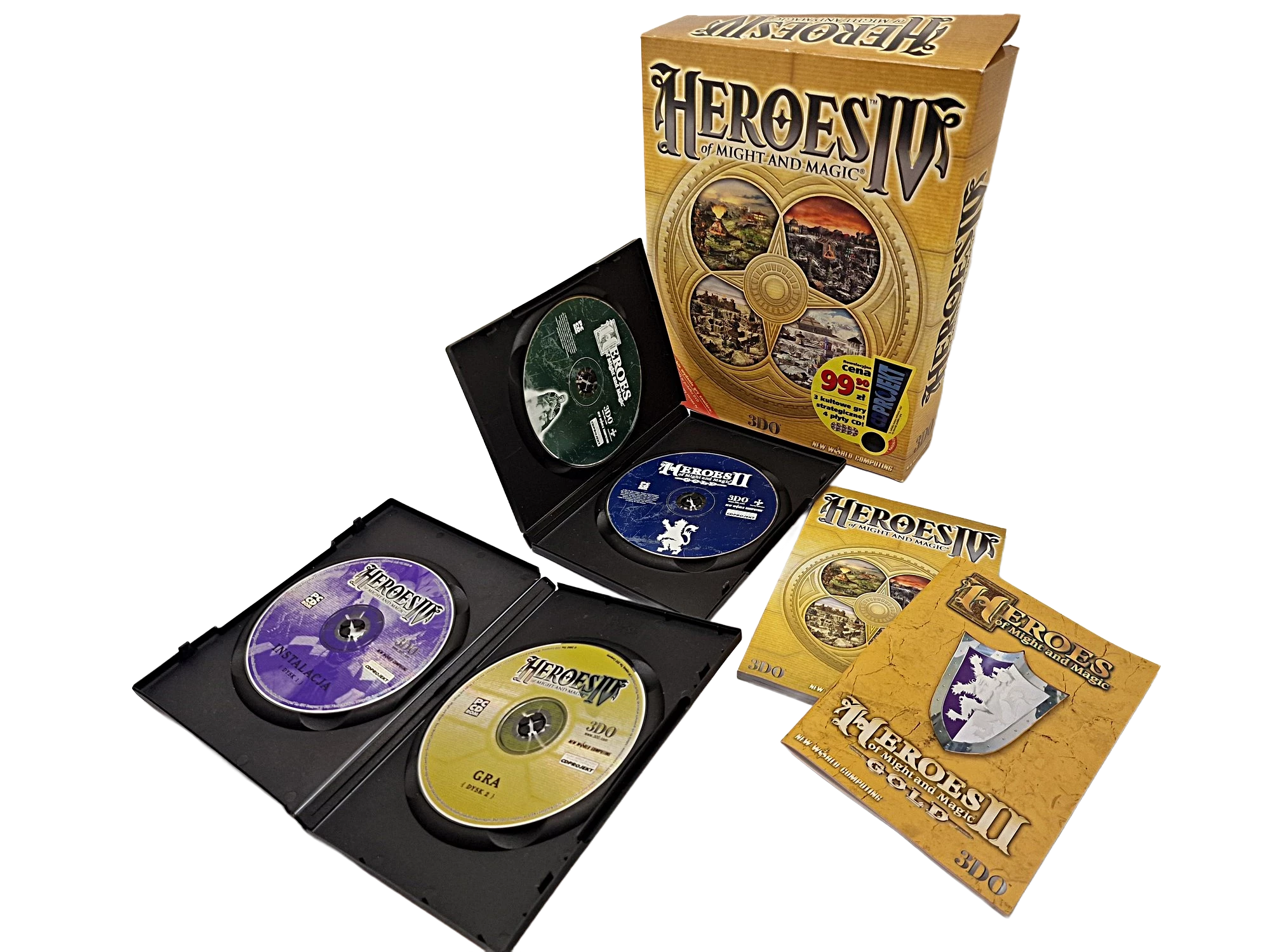 GRA HEROES OF MIGHT AND MAGIC IV 4 - POLSKIE WYDANIE BIG BOX PL [PC ...