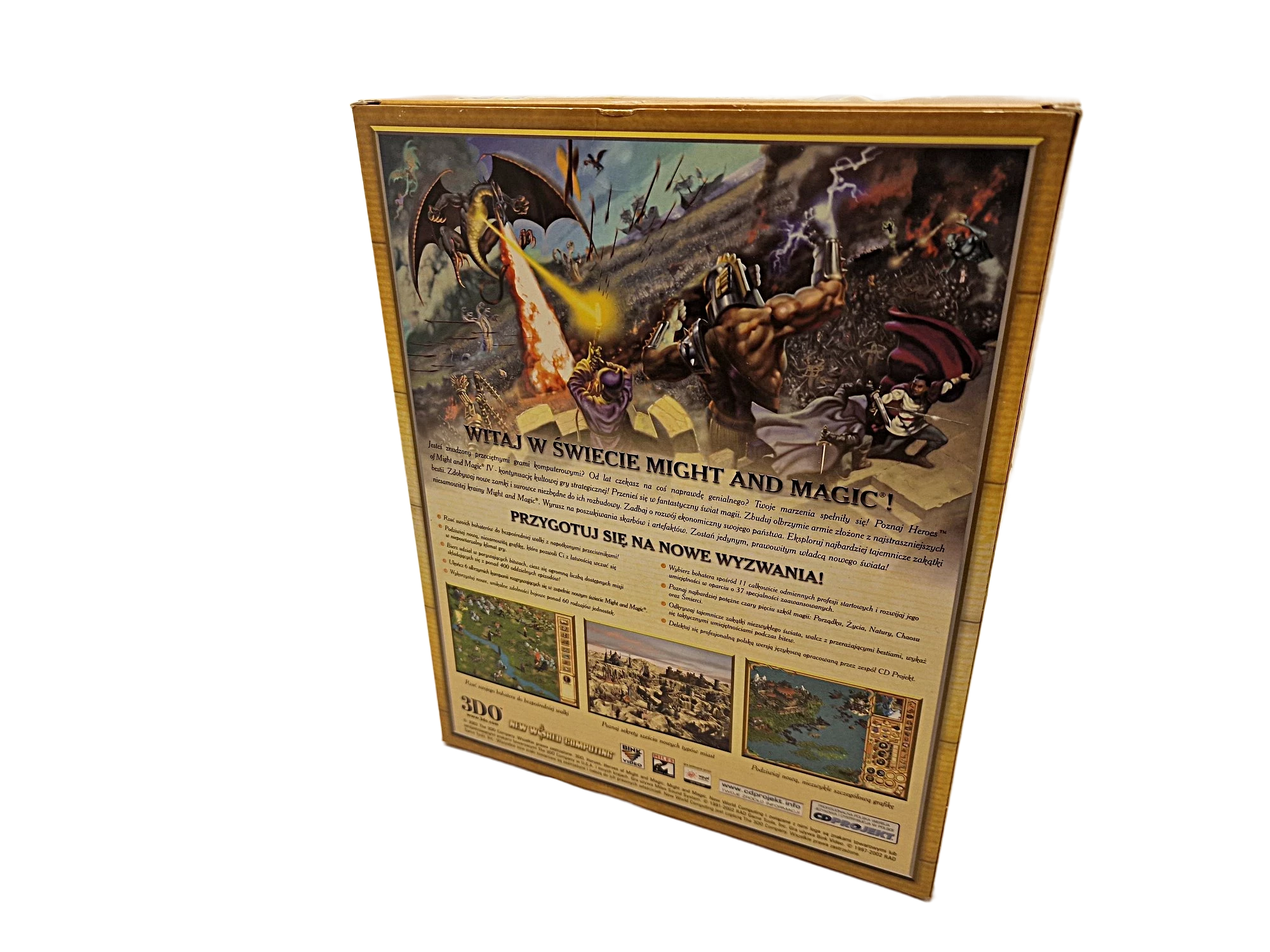 GRA HEROES OF MIGHT AND MAGIC IV 4 - POLSKIE WYDANIE BIG BOX PL [PC ...