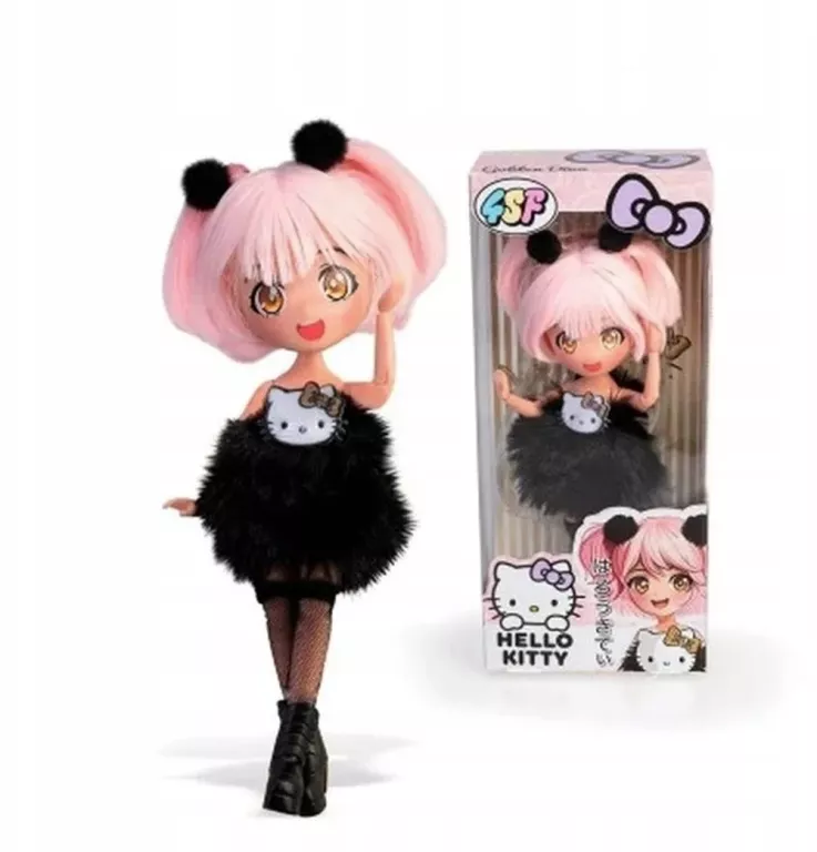 HALLO KITTY LALKA MANGA MODA JAPOŃSKA GOLDEN DIVA LALKA PRZEGUBOWA ...