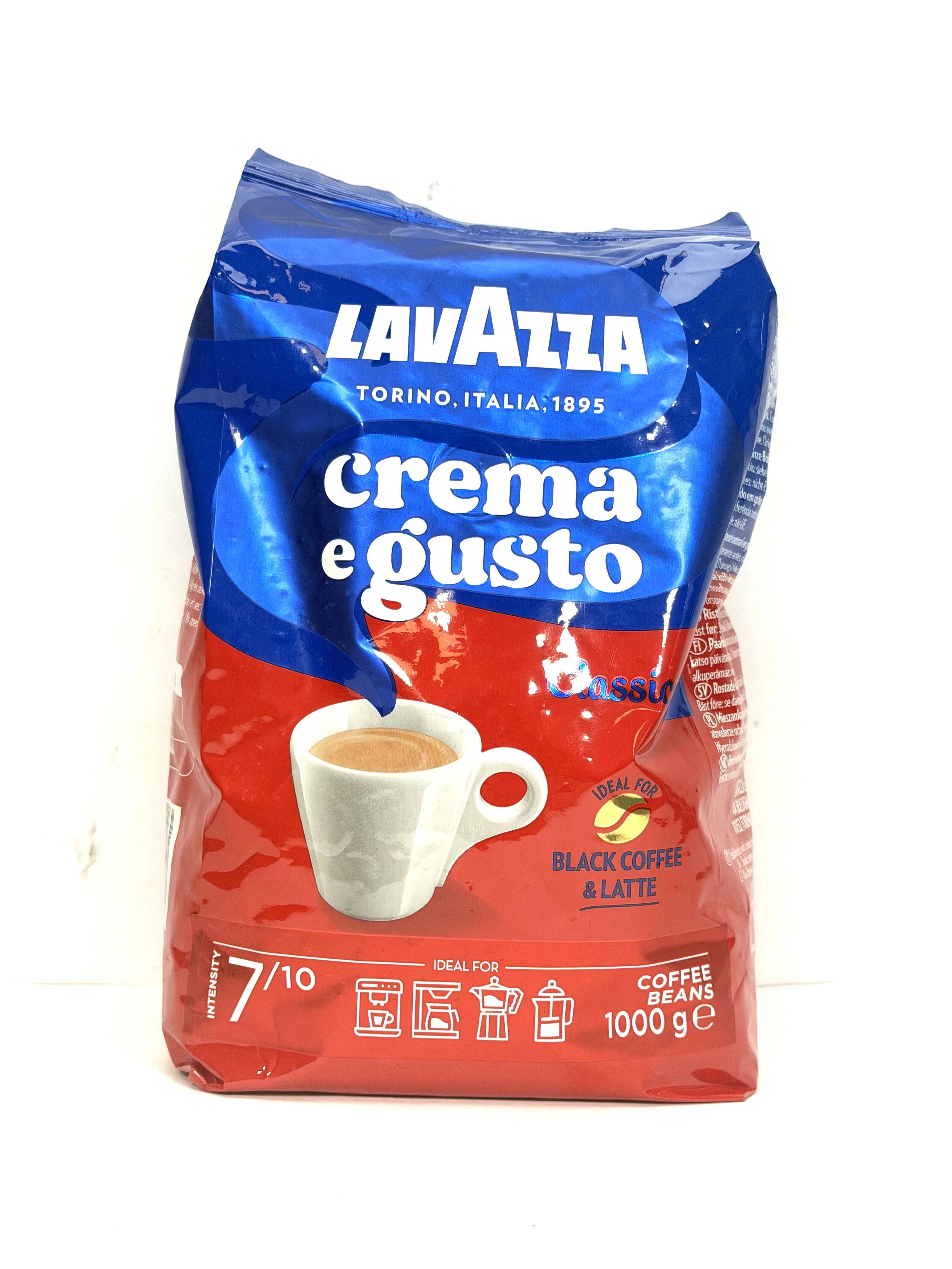 KAWA ZIARNISTA MIESZANA LAVAZZA CREMA E GUSTO CLASSICO 1000 G | Loombard.pl