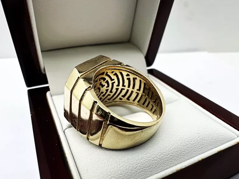 ŚWIETNY SYGNET PRÓBA 585 WAGA 12.38G ROZMIAR 16 | Sygnety, obrączki | Loombard.pl