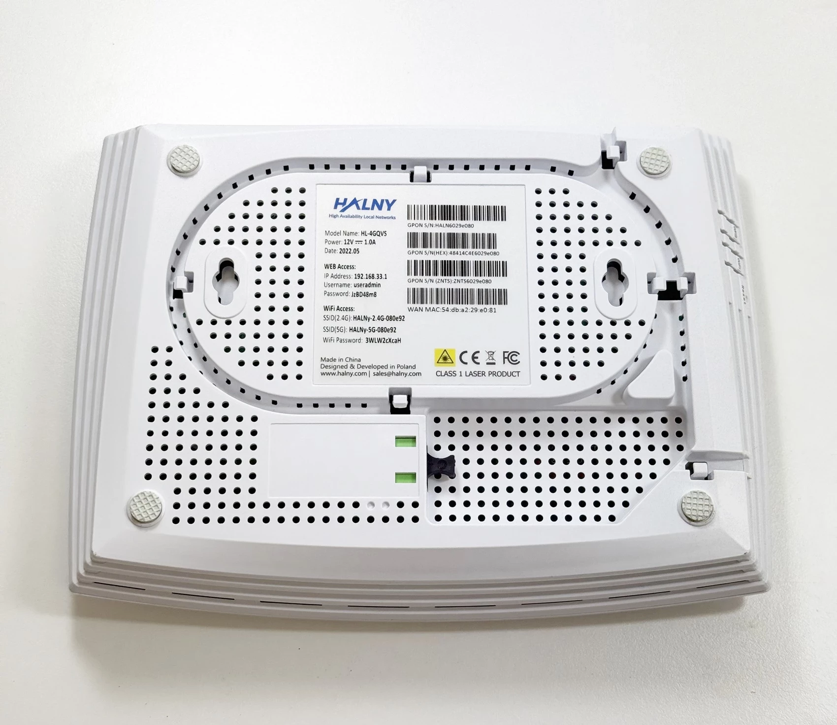 HALNY HL-4GQVS GPON ONT WIFI MESH 4X4 AC | Routery WiFi i Access Pointy ...
