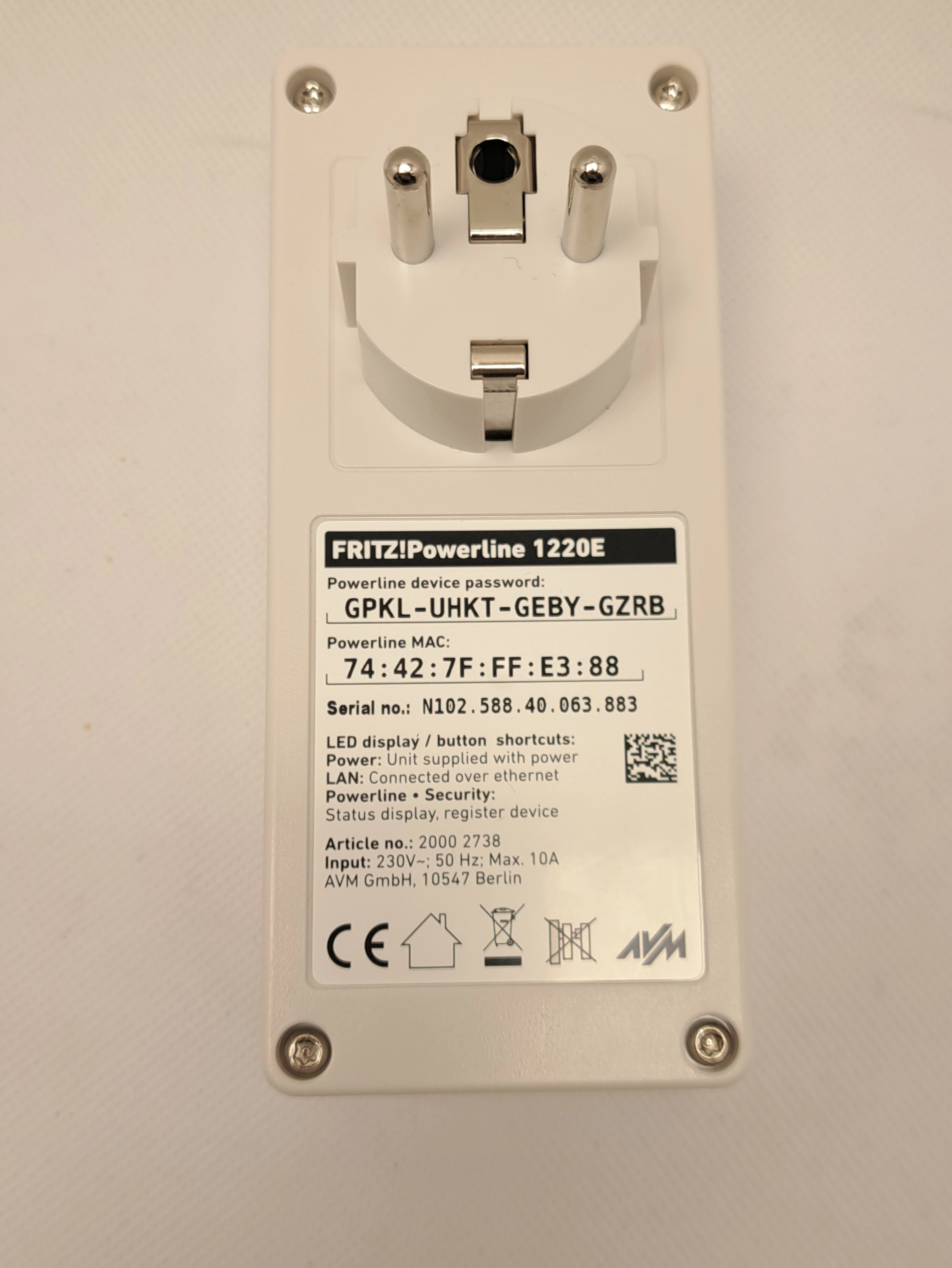 TRANSMITER SIECIOWY FRITZ 1260E+KABEL RJ46 | Transmitery sieciowe (PowerLine) | Loombard.pl