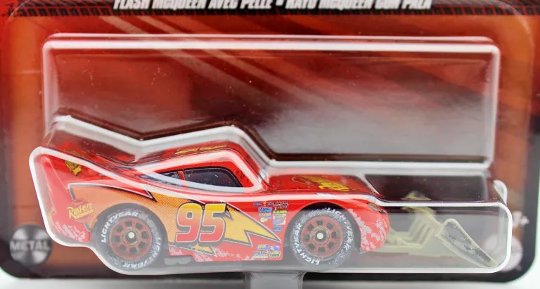 AUTKO ZABAWKA DISNEY PIXAR CARS LIGHTNING MCQUEEN WHIT SHOVEL | Loombard.pl