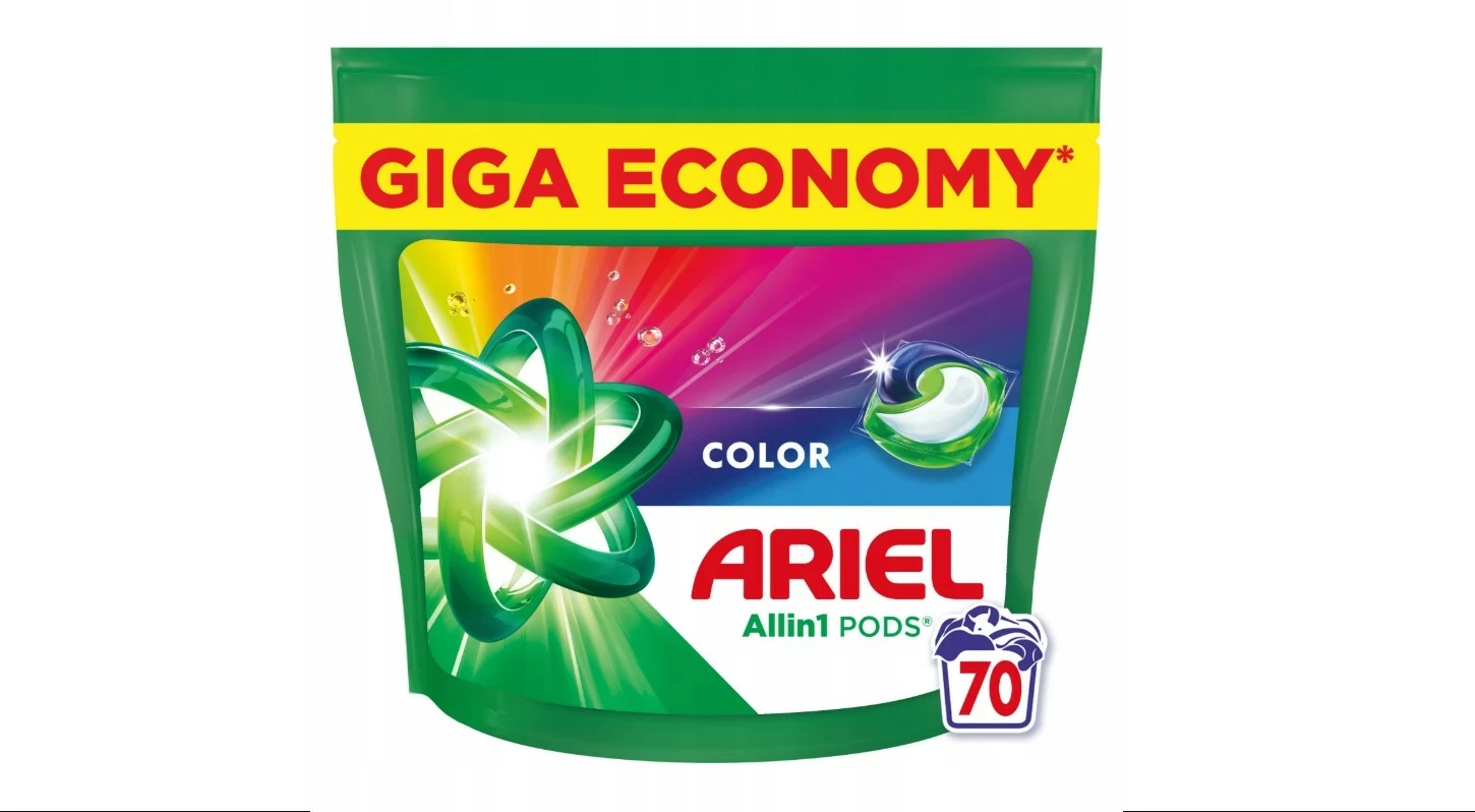 KAPSUŁKI ARIEL DO PRANIA COLOR 70 SZT. | Kapsułki i tabletki do prania ...