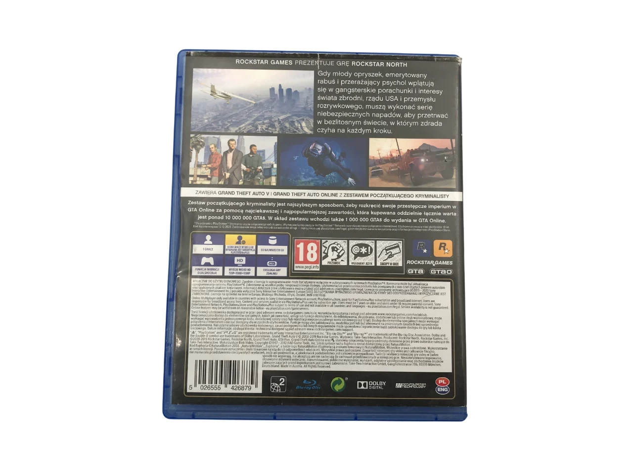 GRA PS4 GRAND THEFT AUTO V | Gry na konsole | Loombard.pl