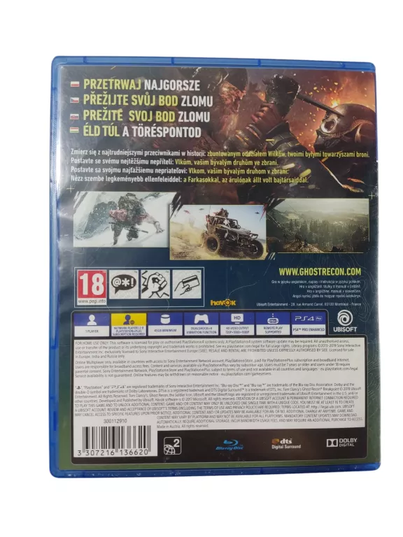 GRA TOM CLANCY'S GHOST RECON BREAKPOINT PS4 | Gry na konsole | Loombard.pl