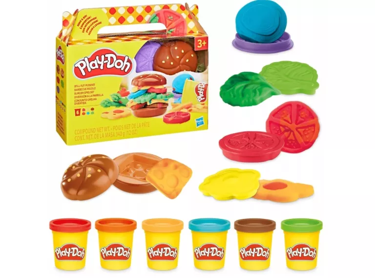 PLAY-DOH CIASTOLINA GRILL ZESTAW Z AKCESORIAMI MASA PLASTYCZNA G1614 ...