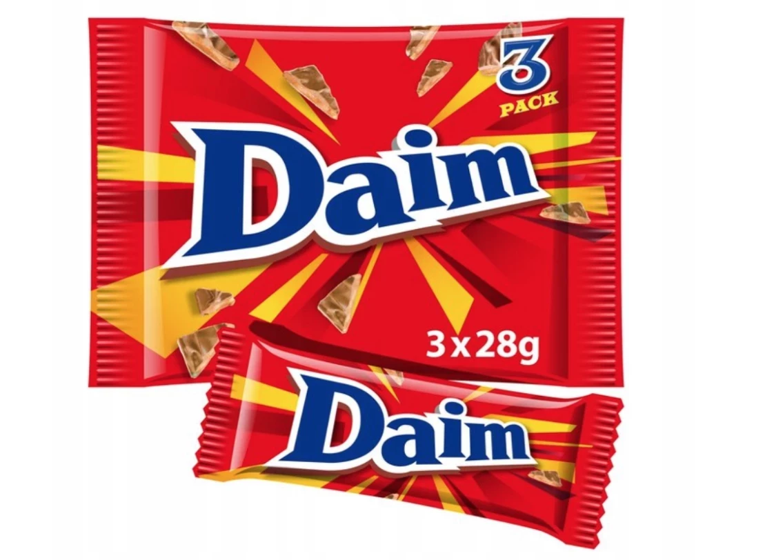 MONDELEZ 84G ( 3 X 28G ) DAIM BATONIKI CZEKOLADOWE | Batony i wafelki ...