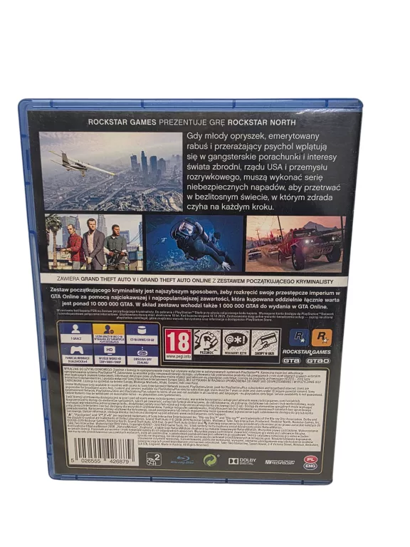 GRAND THEFT AUTO V GTA 5 PREMIUM EDITION PS4 | Gry na konsole | Loombard.pl