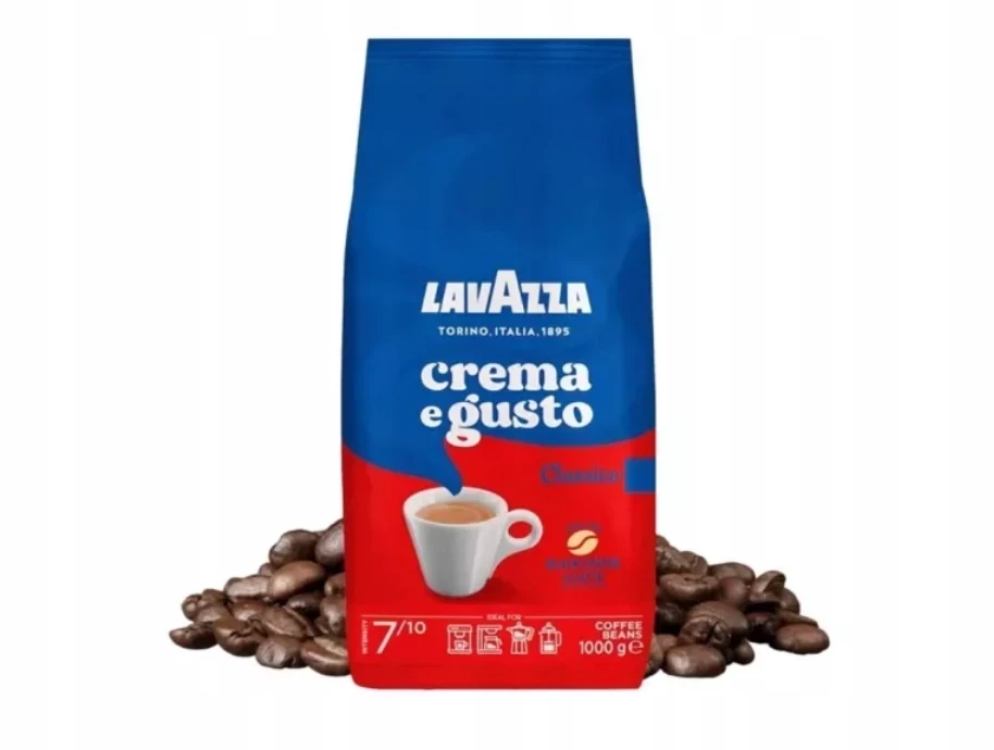 KAWA ZIARNISTA MIESZANA LAVAZZA CREMA E GUSTO CLASSICO 1000 G | Loombard.pl
