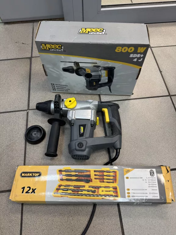 MŁOTOWIERTARKA ROTARY HAMMER SDS PLUS 800 W 001-199 PUD I DOD. WIERTŁA ...