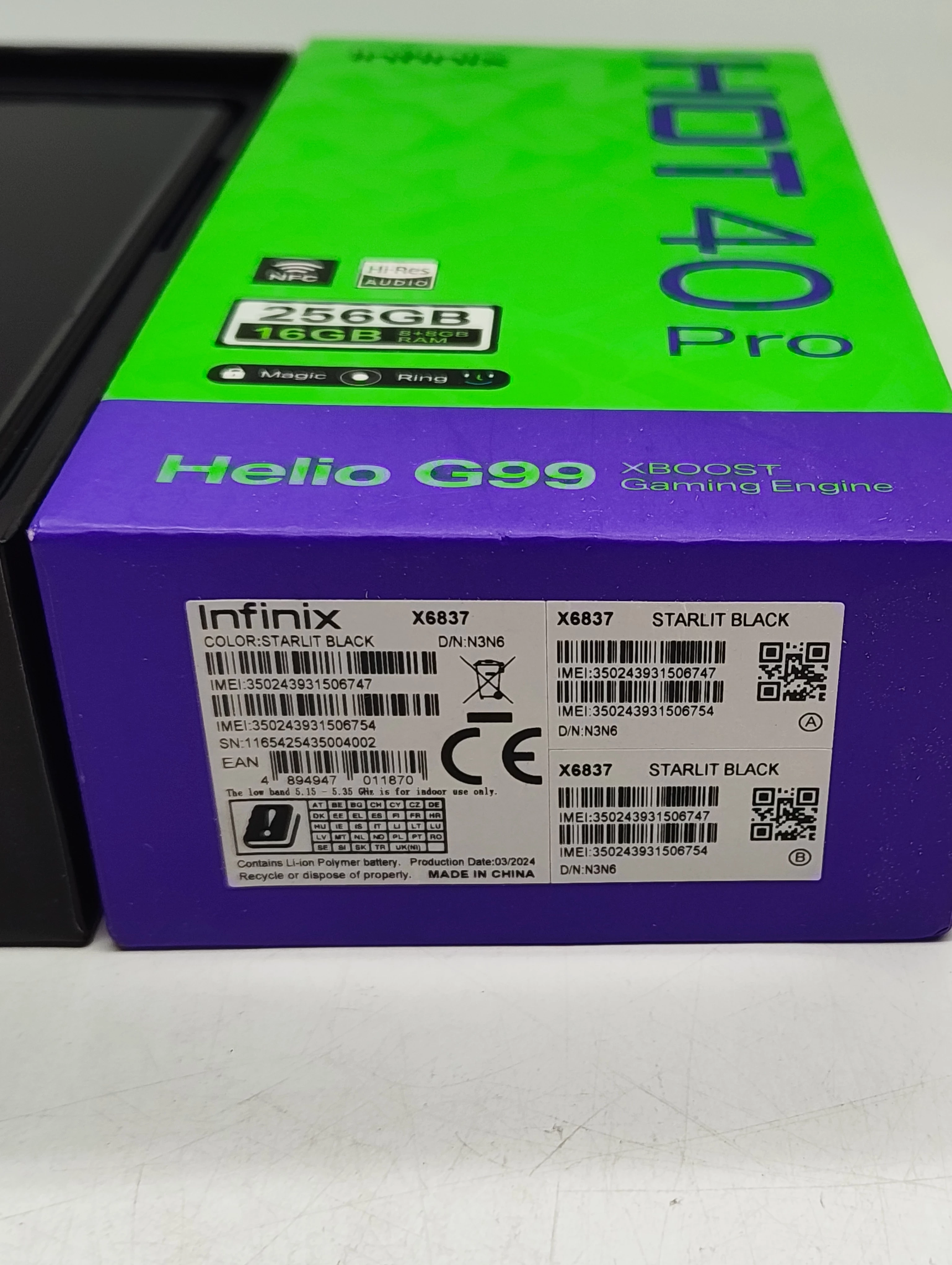 TELEFON INFINIX HOT 40 PRO Z PUDEŁKIEM | Smartfony i telefony komórkowe ...