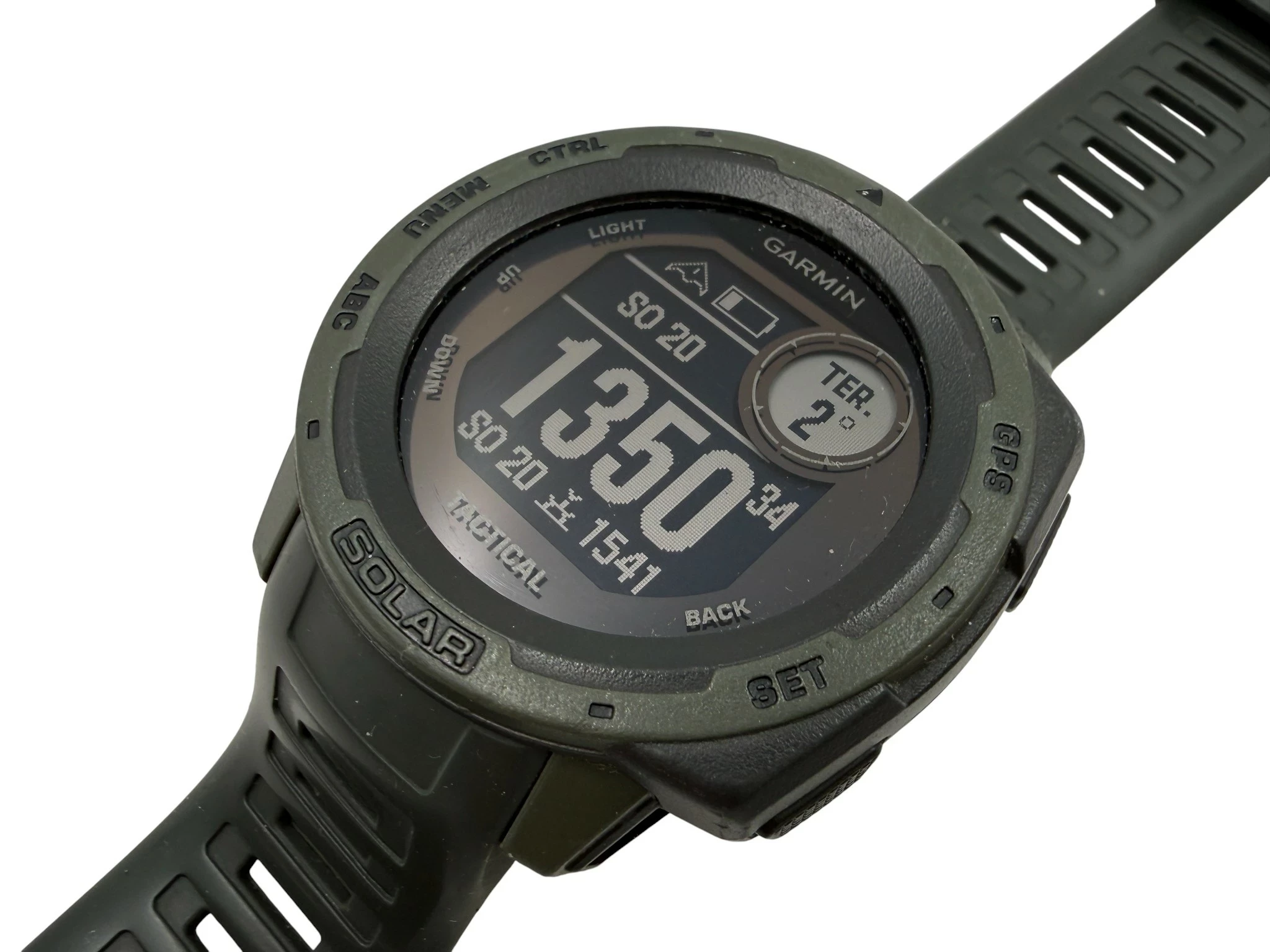 ZEGAREK SMARTWATCH GARMIN INSTINCT SOLAR GRAPHITE GPS MIL-STD-810G ...